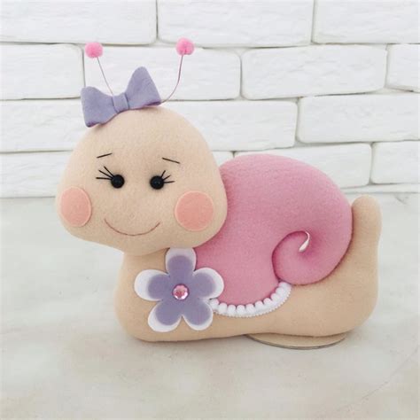 Caracol Em Feltro Jardim Em Feltro Produtos Elo7