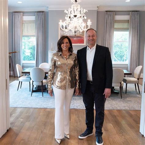 Kamala Harris Vice President Shines In LaQuan Smith S Gold Sequin Top