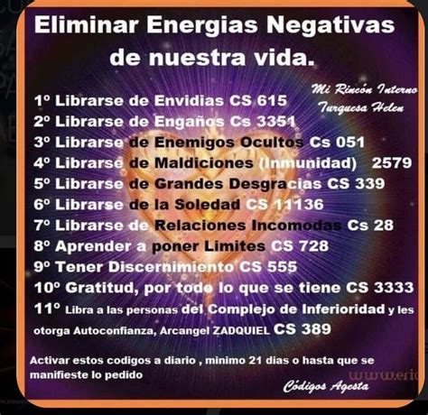 Listado De Codigos Sagrados