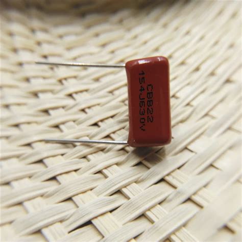 20pcs CBB 154 630V 154J 630V 0 15uF 150nF P15 CBB22 Metallized