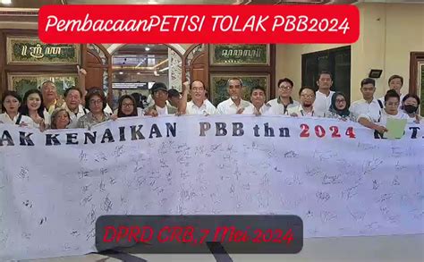 Tolak Kenaikan PBB Kota Cirebon 2024 Masyarakat Sampaikan Petisi Ini
