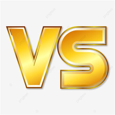 Luxury Vs Versus Golden Transparent Effect Vs Vs Transparent Vs