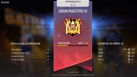As Se Para Un Gran Maestro En Su Primera Partida Del D A Free Fire