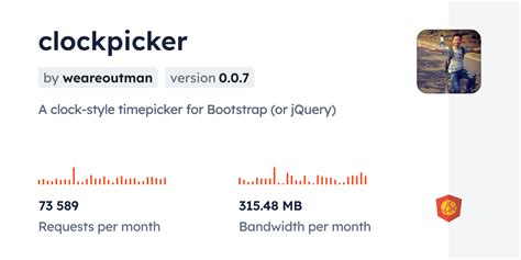 Clockpicker Cdn By Jsdelivr A Cdn For Npm And Github