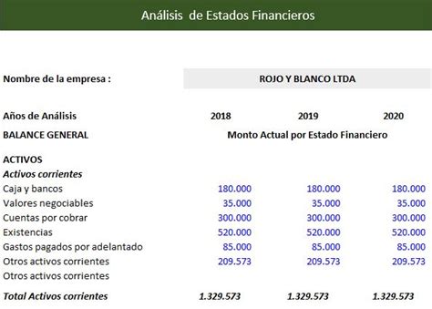 Formato Para Hacer Estados Contables En Excel Economia Util