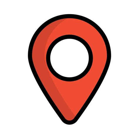 Flat Design Map Pin Icon Map Location And Gps Sign Vector