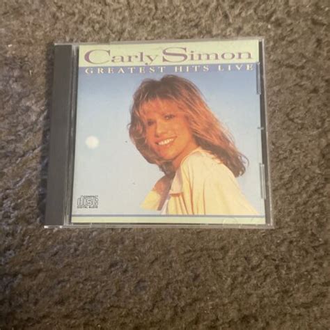 Carly Simon Greatest Hits Live 1988 CD Arista Like New EBay