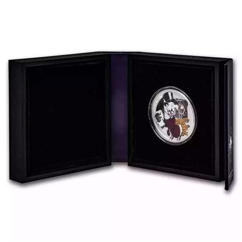 2022 Niue 1 Oz Silver 2 Disney Scrooge McDuck 75th Anniversary Stout