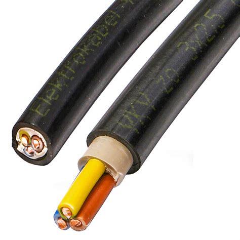 1m Kabel Energetyczny Ziemny 2 5mm Drut YKY 3x2 5mm 1KV UV