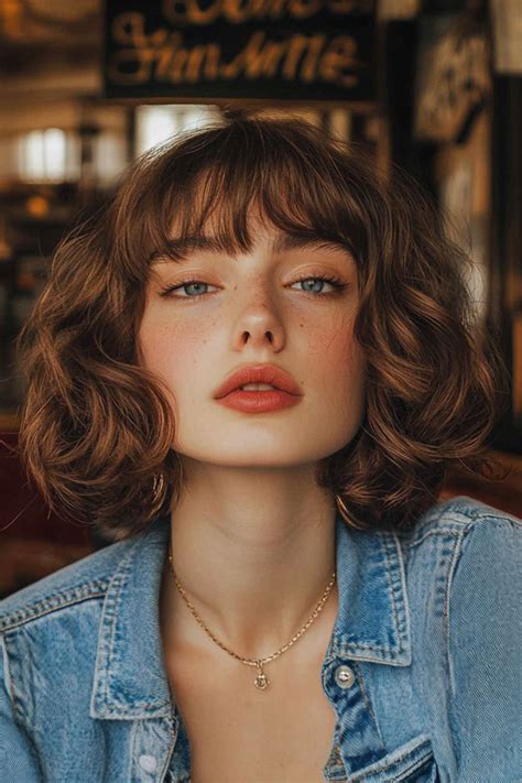 33 Chic Parisian French Bob Haircuts Effortlessly Rich Chestnut Bob Waves