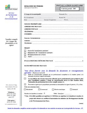 Remplissable En Ligne Stadolphedhoward Qc Installation Sanitaire