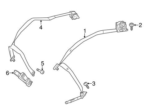 Genuine Mercedes Seat Belt Receptacle Rear Right