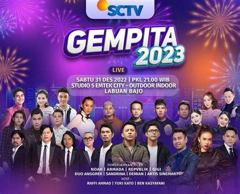Jadwal Acara SCTV Hari Ini Sabtu 31 Desember 2022 Ada Live Gempita