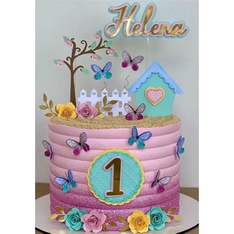 Topo De Bolo Jardim Encantado Shopee Brasil