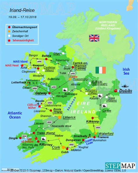 Stepmap Irland Landkarte F R Irland