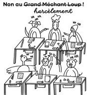 Coloriages Stop au harcèlement scolaire