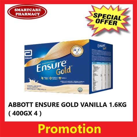 Abbott Ensure Gold Vanilla Kg Shopee Malaysia