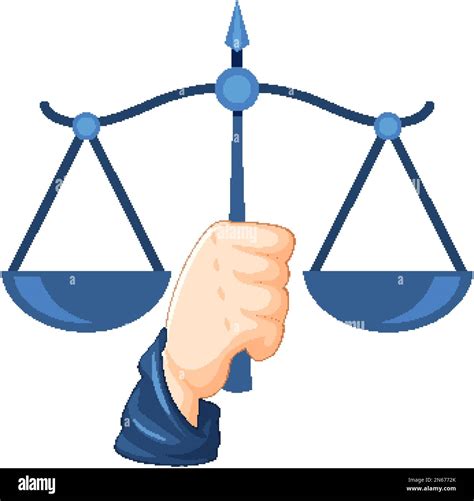 Legal Justice Balance Scale Icon Illustration Stock Vector Image Art