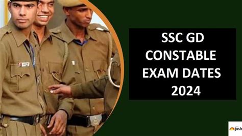 SSC GD Constable Exam Dates 2024 Out At Ssc Nic In Notification In