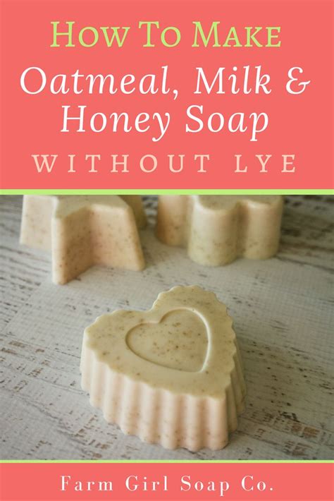 This No Lye Oatmeal Milk And Honey Soap Recipe Is Perfect For Beginners By Angela Palmers