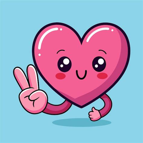 Premium Vector A Pink Heart With The Word Love On It