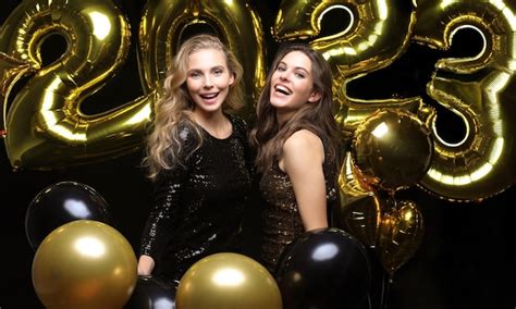 Premium Photo Happy Gorgeous Girls In Stylish Sexy Party Dresses