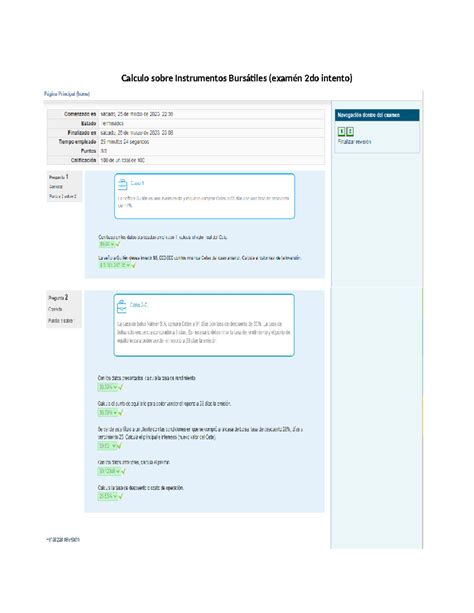 Calculo sobre Instrumentos Bursátiles sistema financiero y mercado de