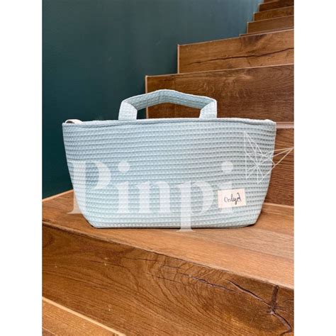 Bolsa Minibag Only Gofre Menta La Giraffa Bianca E Blu Pinpi