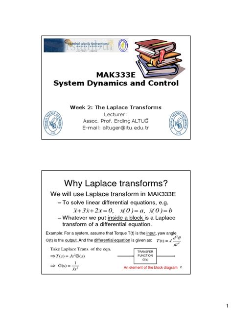 2 lectures week2 the laplace transforms pdf laplace transform complex number
