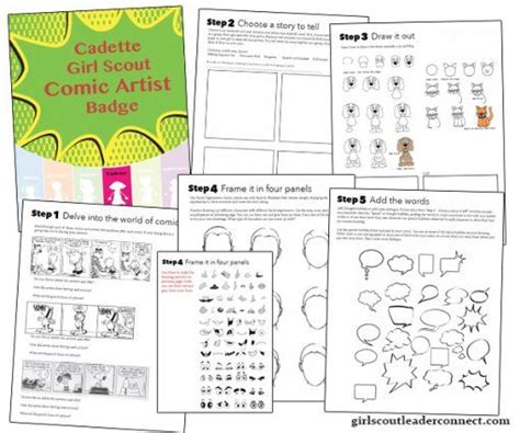5 Fun Activities To Earn The Cadette Comic Artist Badge Leader