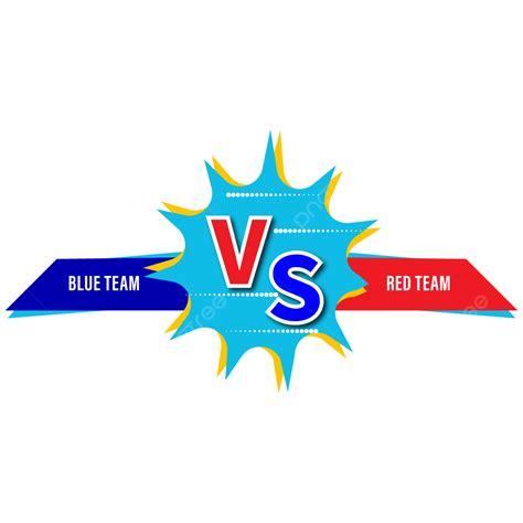 Versus Clipart Hd PNG Vs Or Versus Blue And Red Background Design