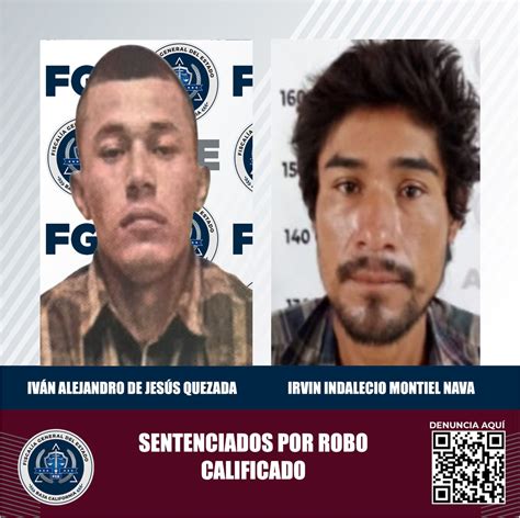 Obtiene Fiscalía sentencia contra dos hombres por robo calificado