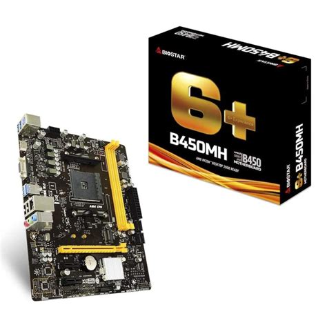MAINBOARD BIOSTAR B450MH AMD RYZEN AM4 MATX HDMI VGA VER 6 3