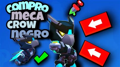 Comprando Skin De Crow Meca Negro Brawl Star YouTube