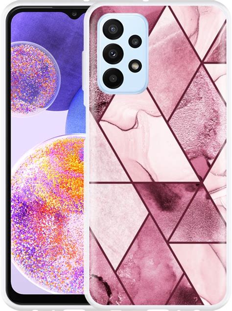 Samsung Galaxy A23 Hoesje Roze Marmer Mix Designed By Cazy Bol