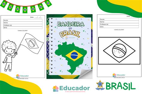 Bandeira Do Brasil Para Colorir Imprimir Desenhos Bandeira Do