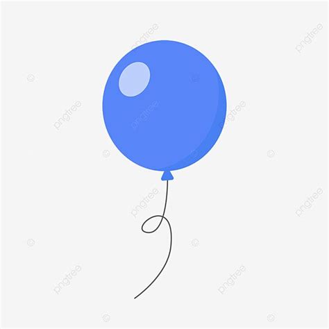 Balão Azul Simples De Desenho Animado PNG Clipart De Balões De