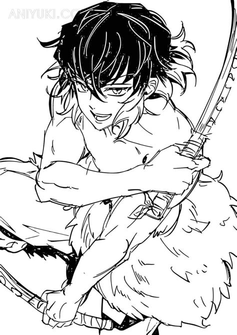 Dibujos Para Colorear De Inosuke Dibujosparacolorear