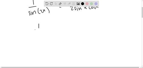 solved verify the given identity csc2 x 1 2 cscx secx