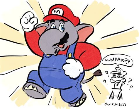 Fan Art Elephant Mario Know Your Meme