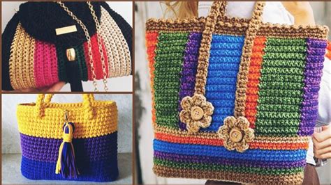 Most Beautiful Handmade Crochet Handbag And Grocery Bag Casual Latest