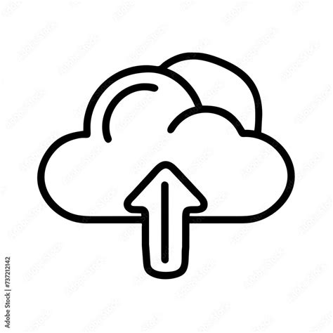 Modern Arrow Upload Icon And Button Representing The Action Of