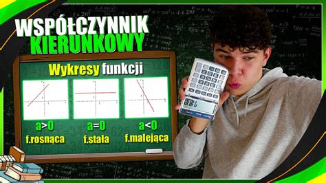 WSPÓŁCZYNNIK KIERUNKOWY FUNKCJA LINIOWA YouTube