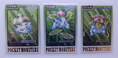 Pokémon pocket Monsters Bandai Carddass Reproduction Cards Bulbasaur
