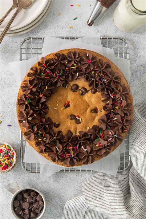 Easy Gluten Free Cookie Cake Meaningful Eats