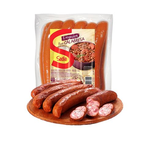 Linguica Tipo Calab sadia Kg é aqui na Barcelos