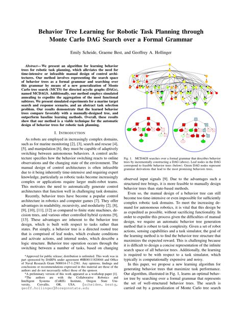 pdf behavior tree learning for robotic task planning through monte carlo dag search over a
