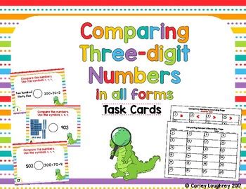 Comparing Three Digit Numbers Task Cards By Carley Loughrey TpT