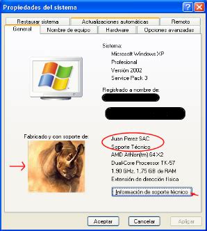 Personalizar Las Propiedades De Mi Pc Poner Nuestro Logo Rinopc