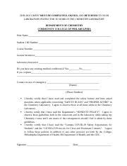 Lab Chemical Safety Document